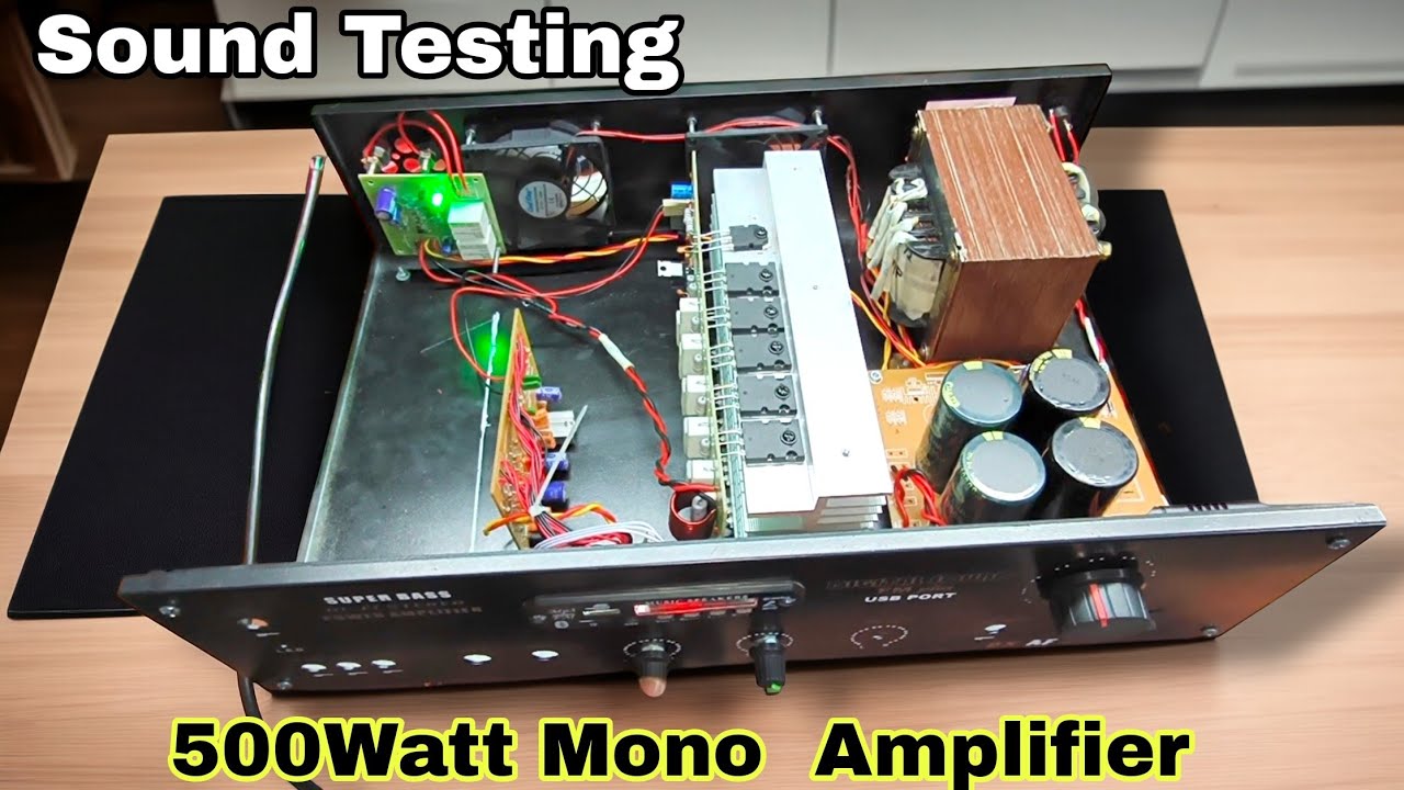500Watt Mono Amplifier Sound Testing || 500W Dj Amplifier || #technical ...