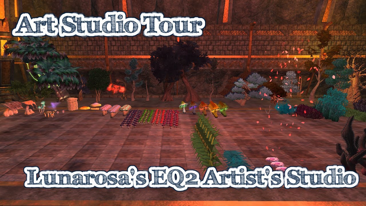 EQ2 Art: Lunarosa ~ Art Studio Tour - YouTube