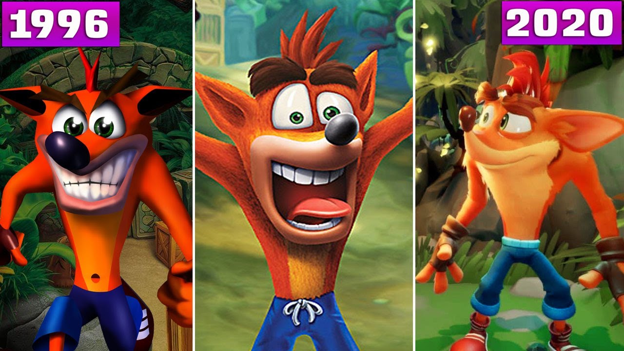 The Evolution of Crash Bandicoot Games (1996-2020) - YouTube