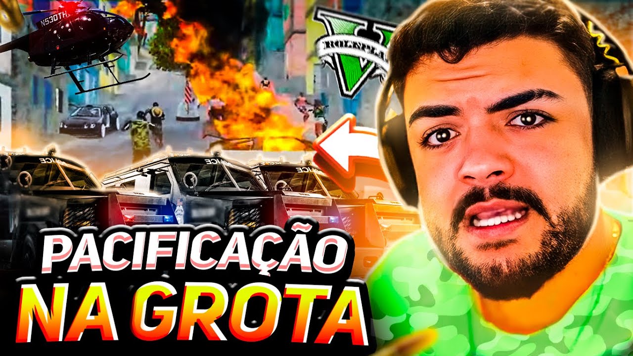 PACIFICAÇÃO NA FAVELA DA GROTA! GTA RP - YouTube