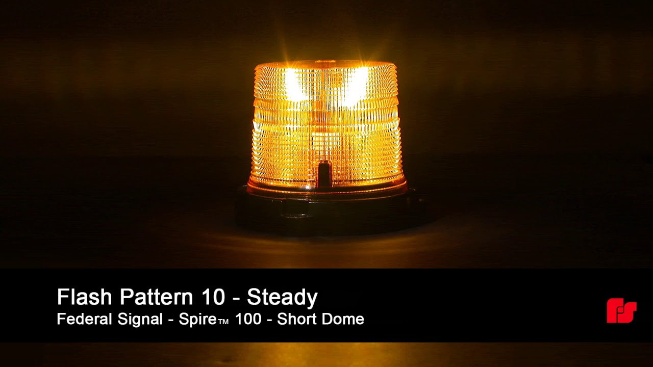 Federal Signal Spire® 100 LED Beacon, Short Dome - YouTube