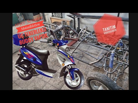 125cc Scooter Motorundan Buggy, Reverse Trike, Go Kart Chassis,Go Kart Frame (Part 1)