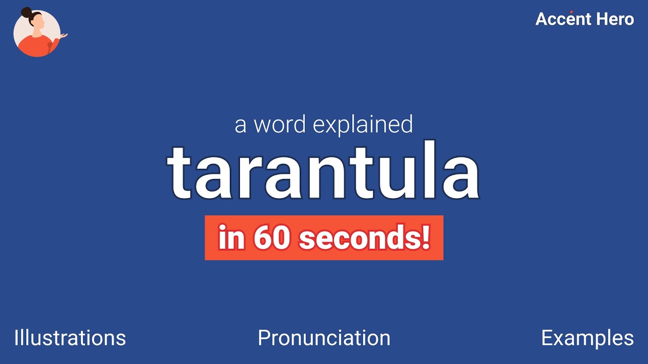 TARANTULA - Meaning and Pronunciation - YouTube