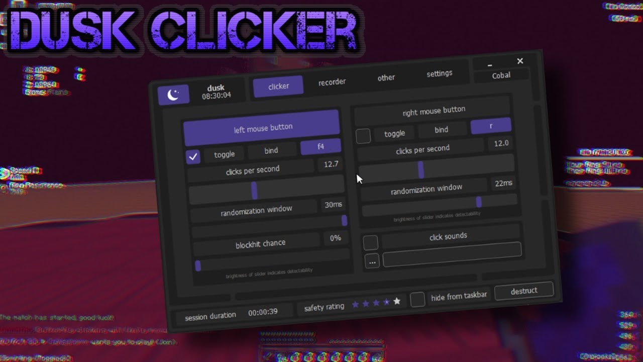 DUSK auto clicker free minecraft - YouTube