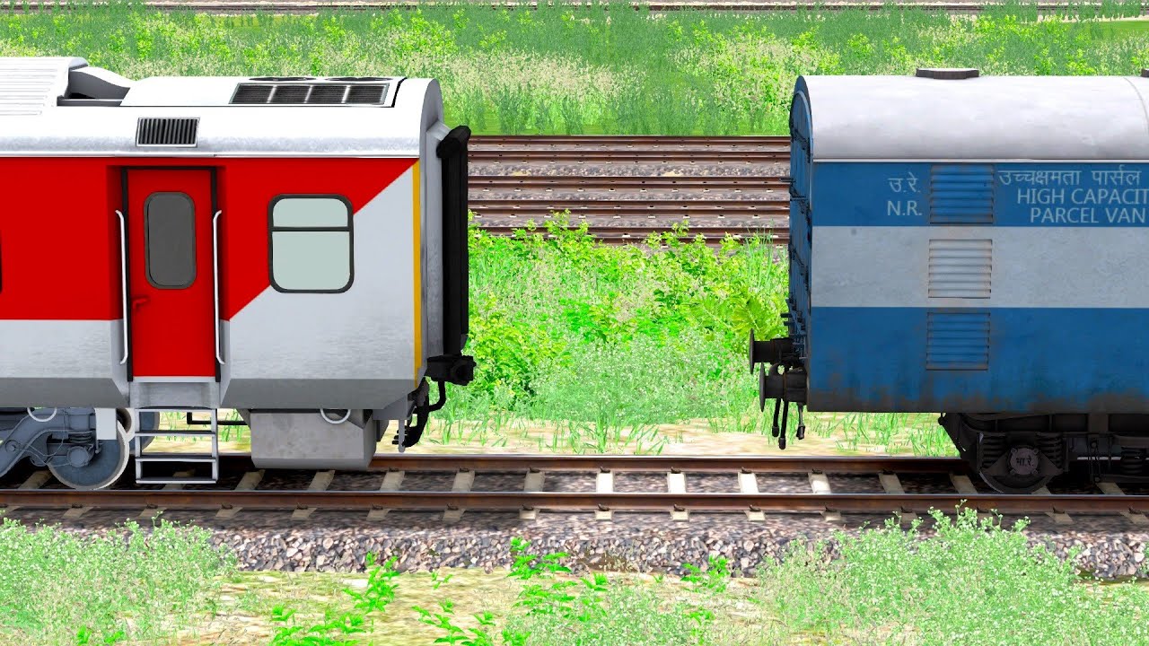 LHB COACH DECOUPLING ICF PARCEL COACHES | BUMPY RAILROAD - Train ...