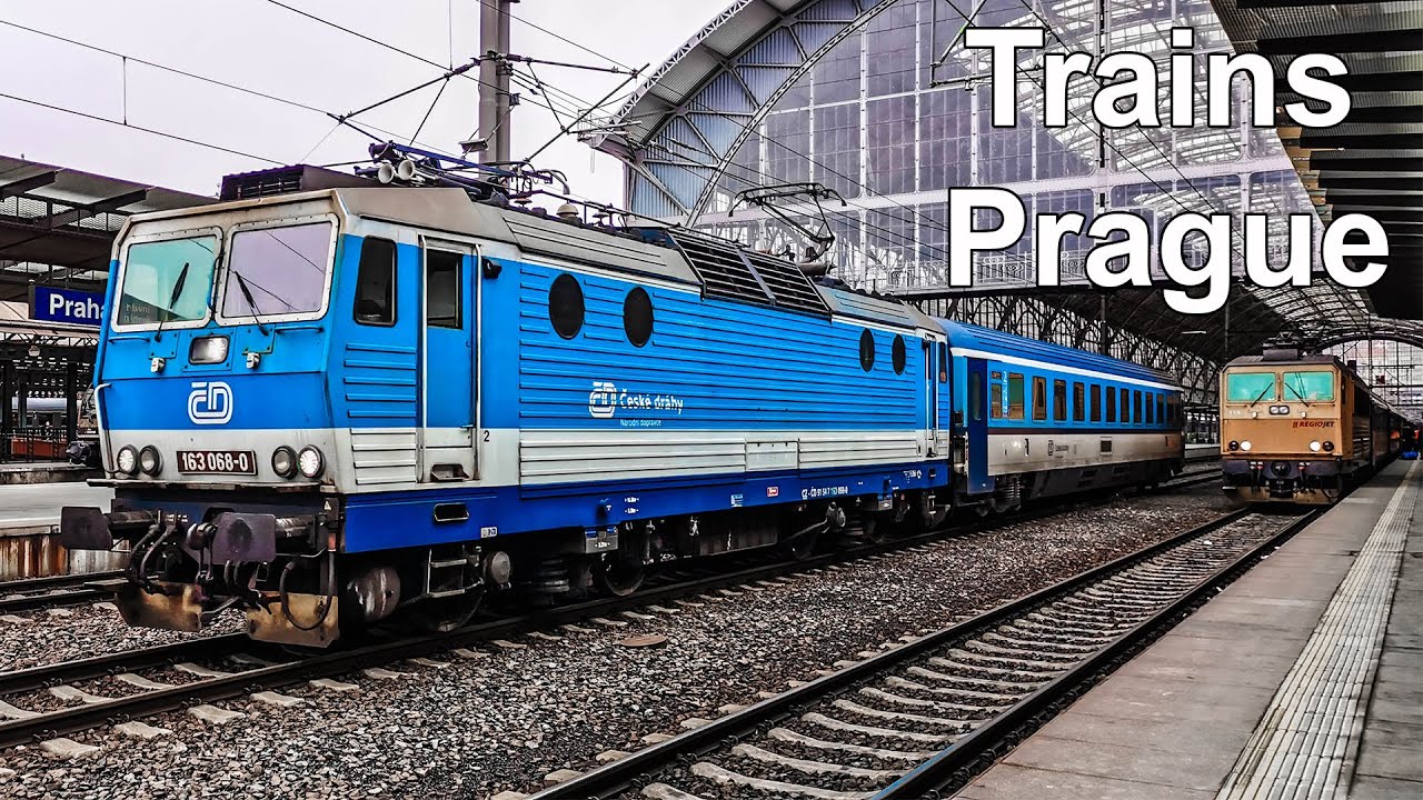 🇨🇿 Trains of Czech Railways in Prague - Vlaky Českých drah v Praze ...
