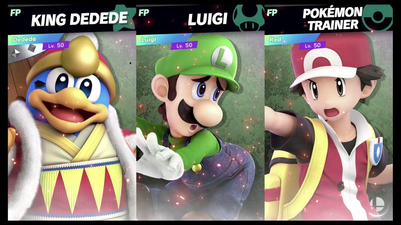 Super Smash Bros Ultimate Amiibo Fights – 11pm Finals Dedede vs Luigi vs Red - YouTube