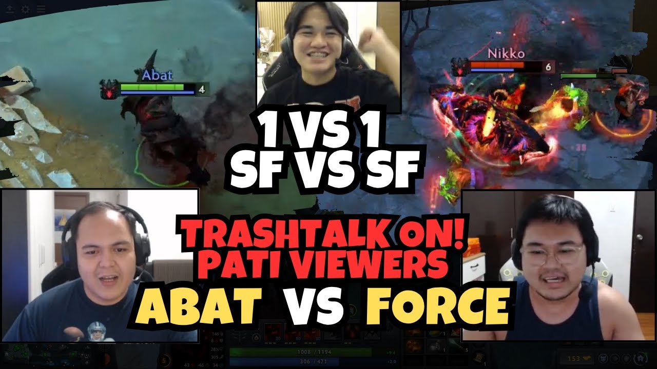 1V1 SF PUSTAHAN | ABAT VS NIKKO FORCE | TRASHTALKAN + LAUGHTRIPAN ANG ...