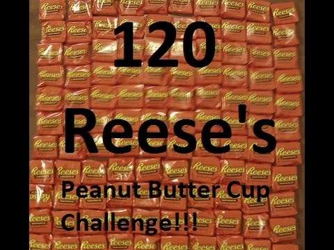 120 Reese's Peanut Butter Cups Challenge. Dud Light. - YouTube
