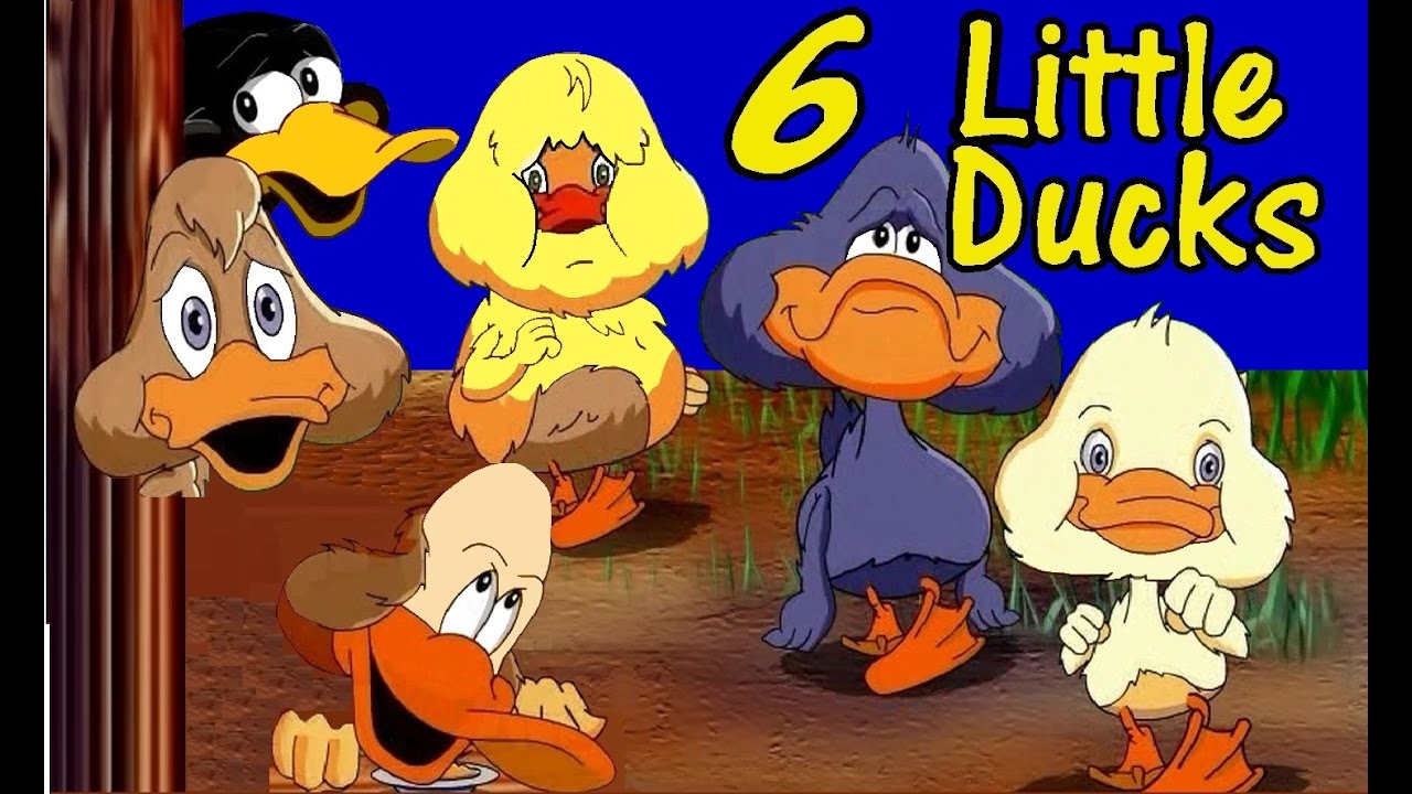 Six little ducks (with lyrics) nursery rhymes - YouTube