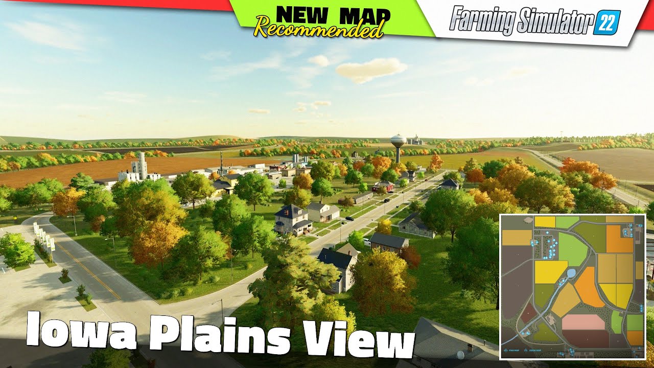 FS22 ★ UPDATE MAP "Iowa Plains View" - Farming Simulator 22 New Map ...