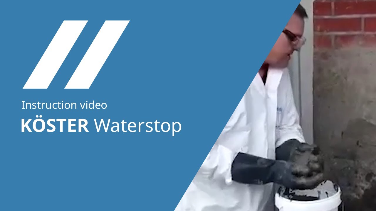 KÖSTER Waterstop - Fast setting, slightly expanding plug and repair ...