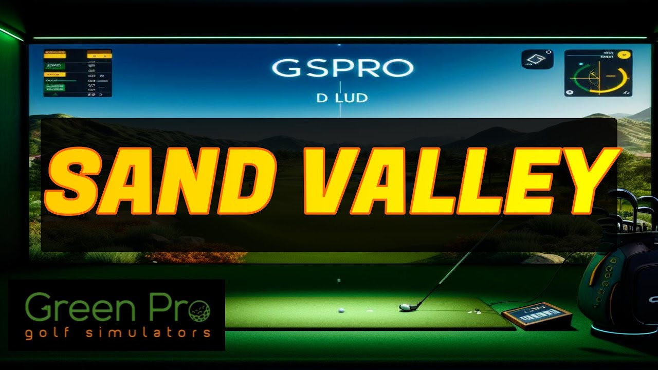 SAND VALLEY - Another GSPRO Throwback Course by TEKBUD - Garmin R10 Sim ...