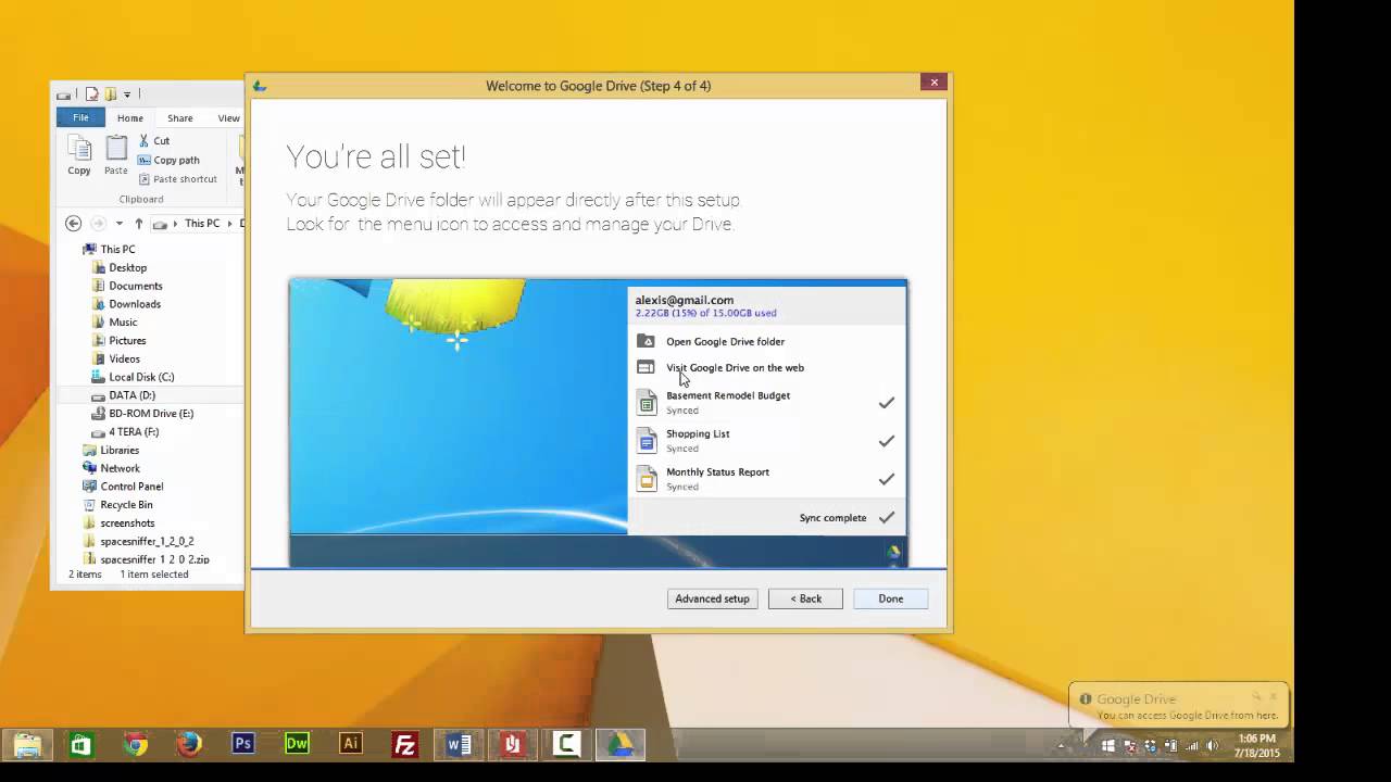 How to Change the Google Drive Default Folder - YouTube