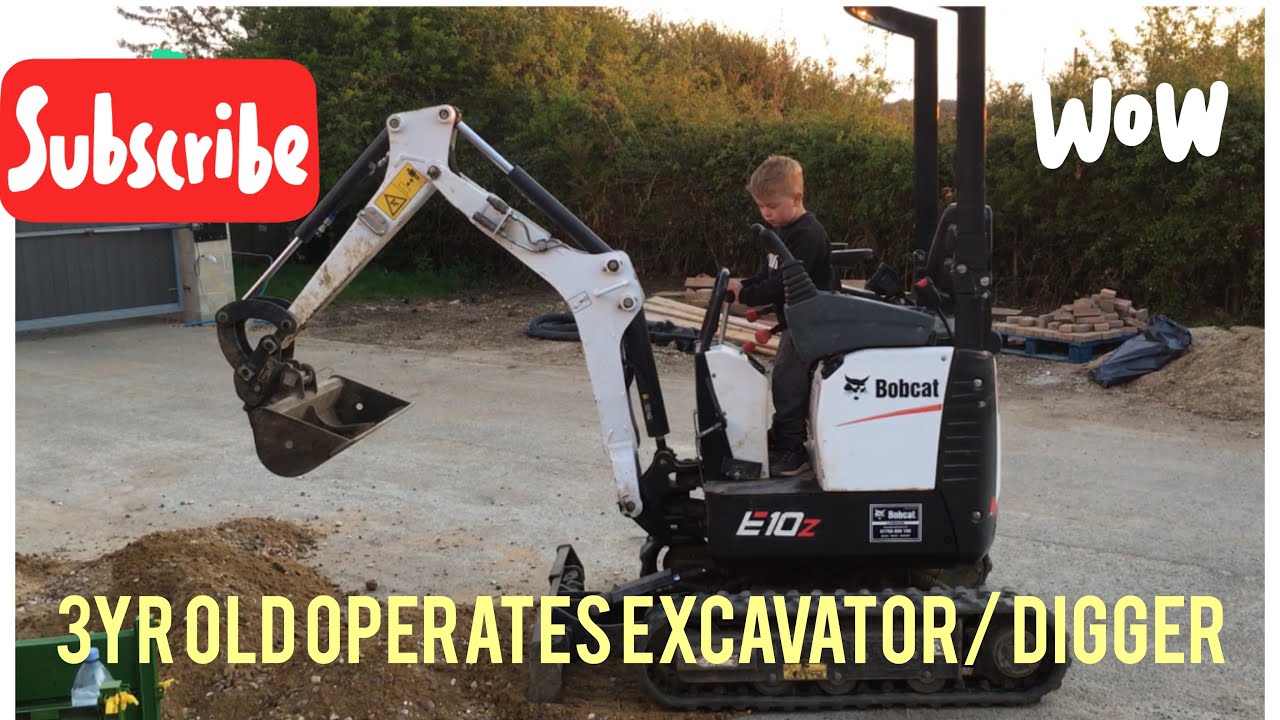 diggers and excavator video for kids - YouTube