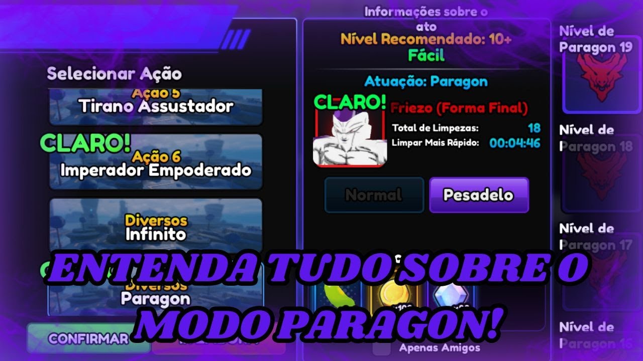 (ROBLOX) ANIME VANGUARDS: COMO LIBERAR E FAZER O MODO PARAGON | Guia ...