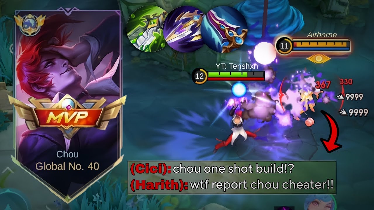 I FINALLY FOUND THE BEST CHOU ONE SHOT BUILD TO DOMINATE META HEROES IN ...