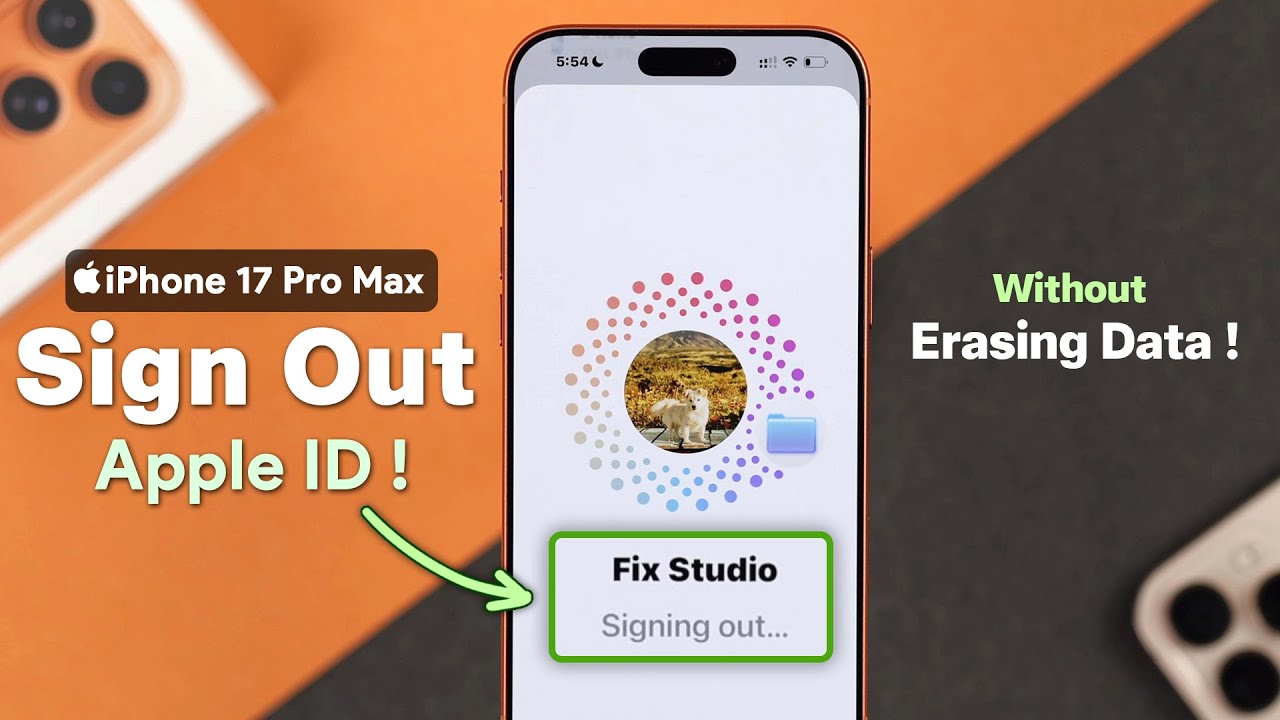 How To Log Out Apple ID On iPhone 17 Pro Max! [Sign Out] - YouTube