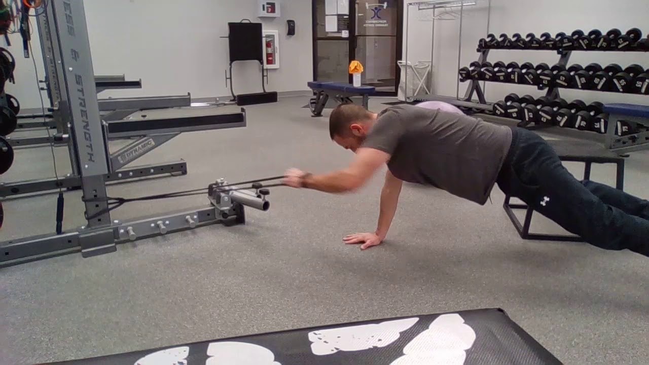 Band Plank Rows - YouTube