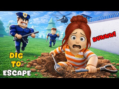 NAGHUKAY AKO sa PRISON para MAKATAKAS | Dig To Escape| Roblox Tagalog