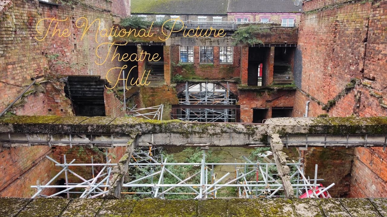 The National Picture Theatre, Hull. Drone Flight of WW2 Blitz bombed ...
