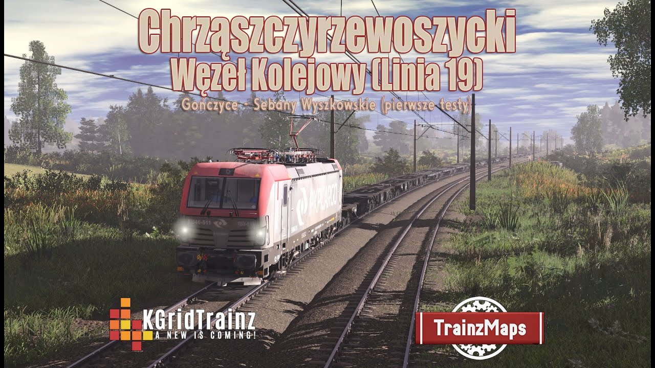 TRS2019 - Chrząszczyrzewoszycki Węzeł Kolejowy (pierwsze testy)! - YouTube