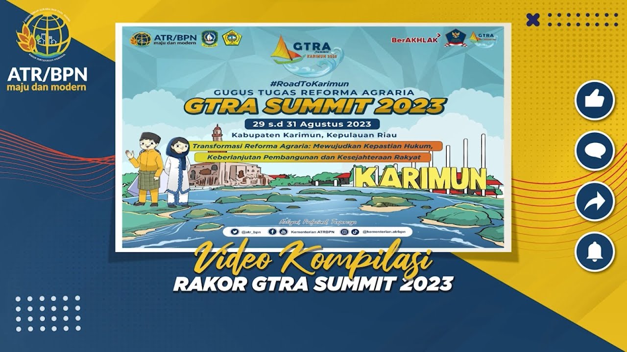 VIDEO KOMPILASI RAPAT KOORDINASI GTRA SUMMIT 2023 - YouTube