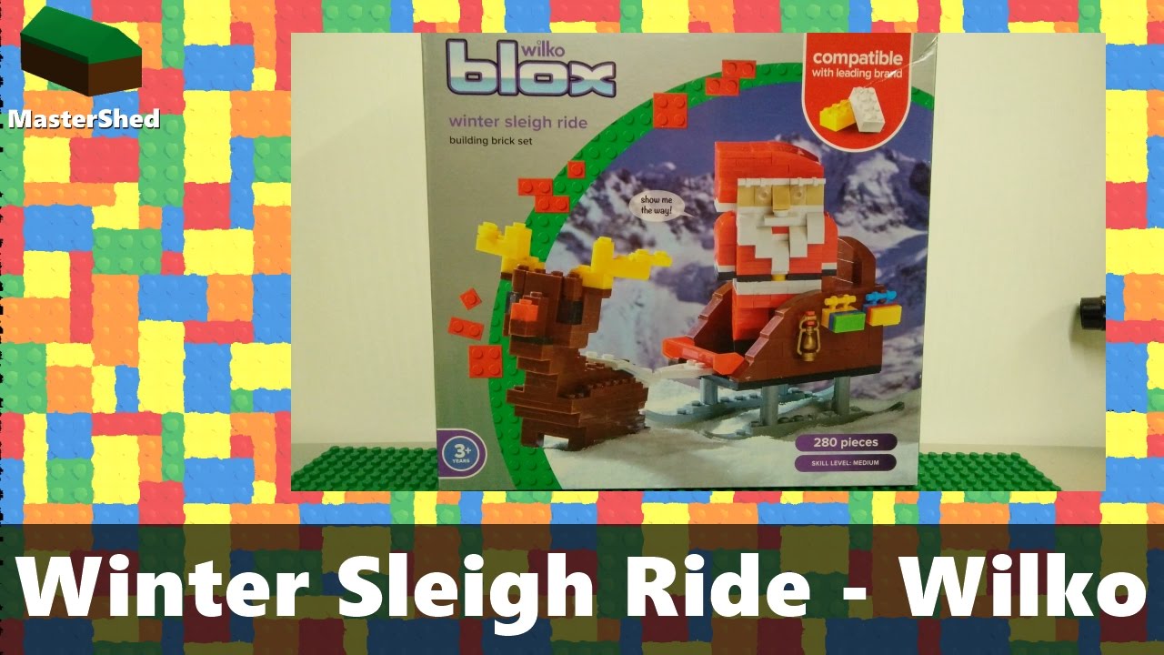 Winter Sleigh Ride - Wilko Blox - Speed Build (LEGO Compatible) - YouTube