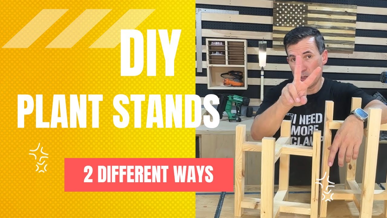 Easy to Build DIY Plant Stands! - YouTube