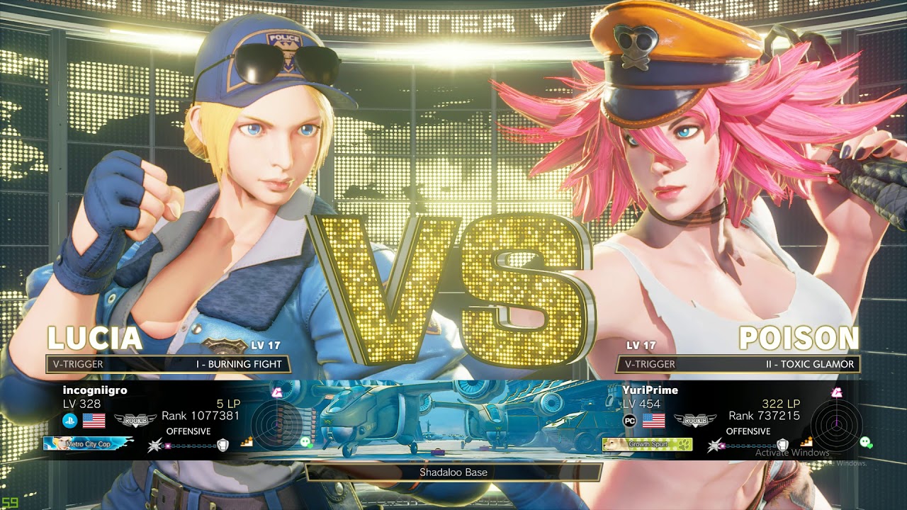 Street Fighter V Poison Vs Ryu & Lucia - YouTube