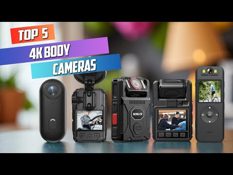 Top 5 Best 4K Body Cameras 🔥 | Police Body Mini Cam with Night Vision, GPS & Long Battery Life