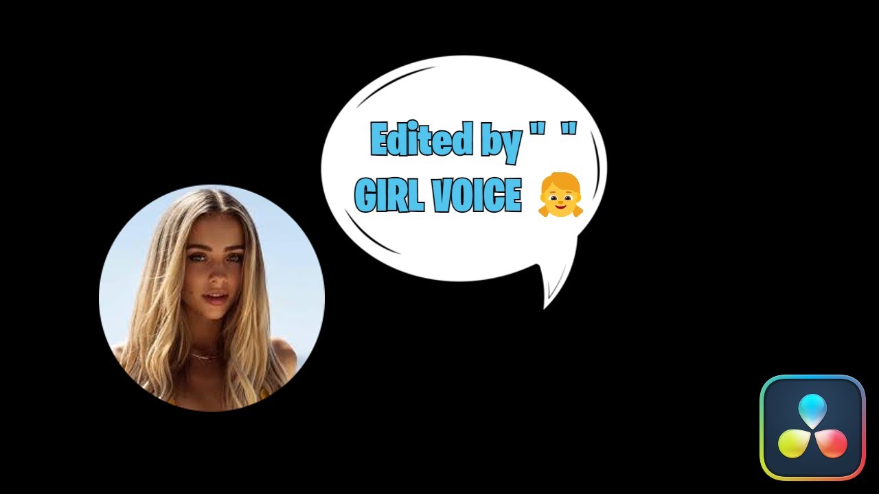 EDITED BY GIRL INTRO VOICE + REVERB TUTORIAL (GIRL VOICE 👧) | Davinci ...