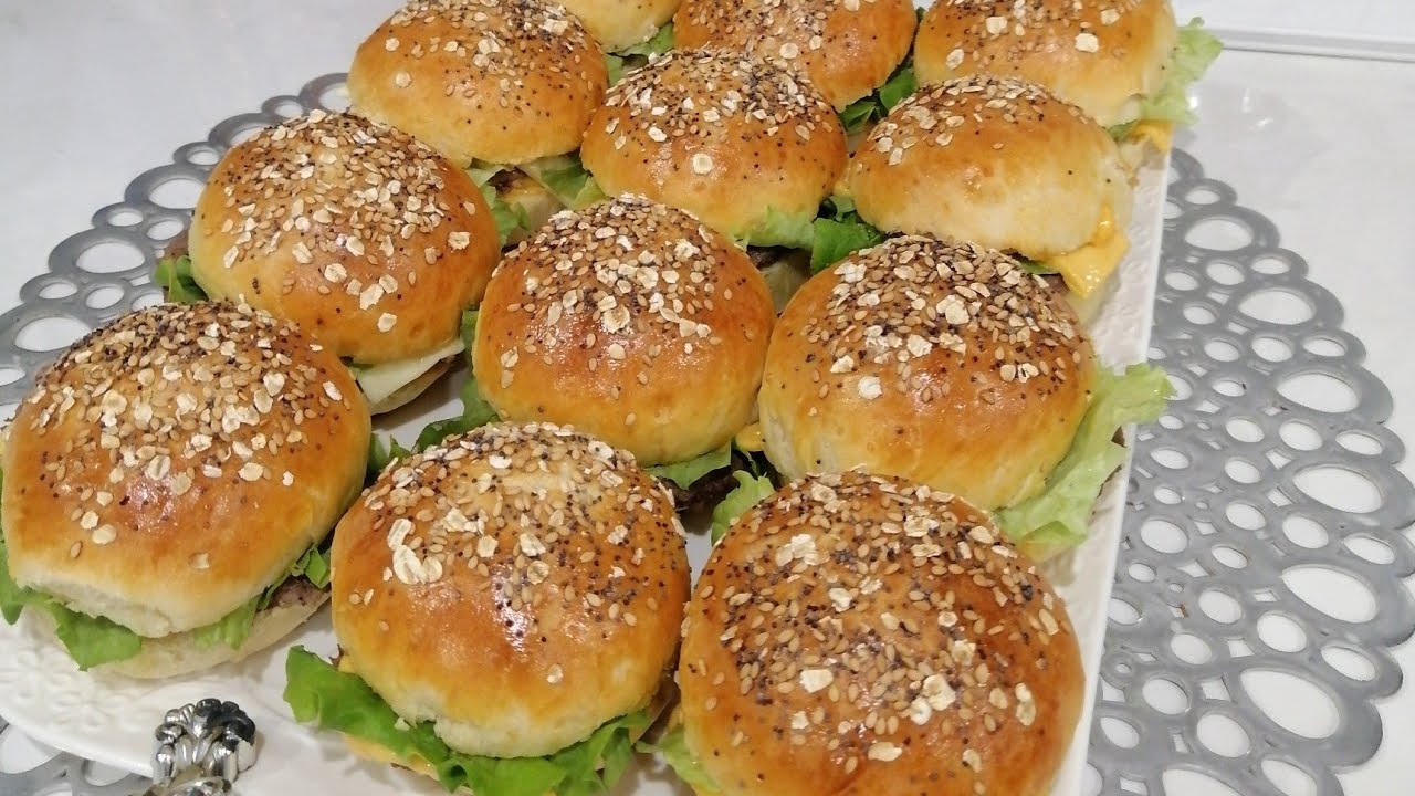 recette de mini humberger 😋ultra moelleux 👏 - YouTube