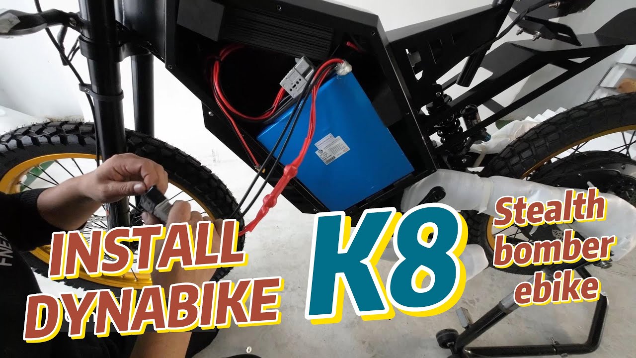 DDYNABIKE Tutorials: K8 Stealthbomber Ebike Installation - YouTube