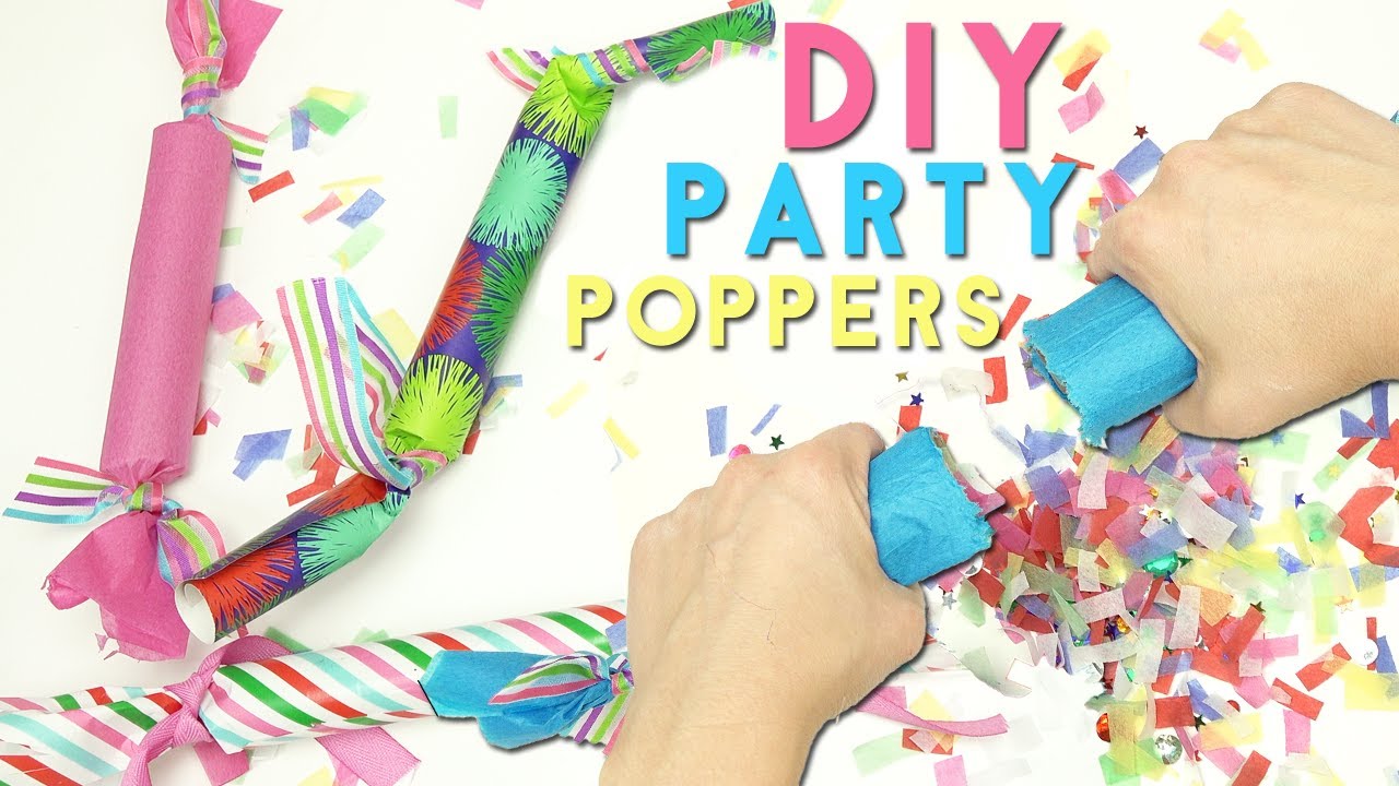DIY Party Poppers for New Years Gifts! Crafts for Beginners - YouTube