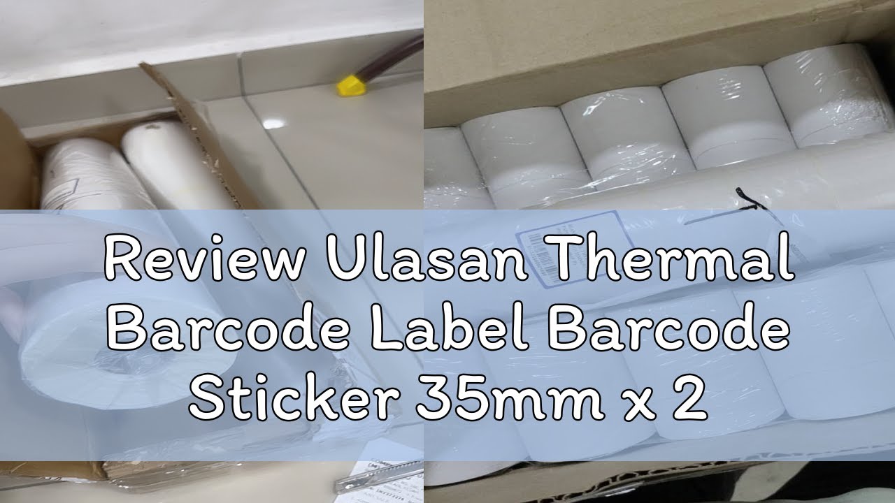 Review Ulasan Thermal Barcode Label Barcode Sticker 35mm x 25mm 40mm x ...