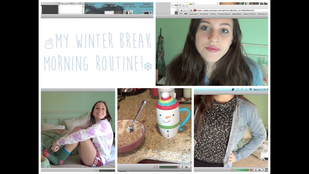 WINTER BREAK MORNING ROUTINE! - YouTube