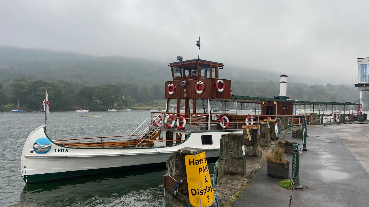 Windermere Lake Cruises Steamer in Profile - MV Tern - Lake District ...