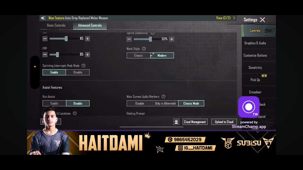 HAITDAMI SENSITIVITY AND ADVANCED CONTROLS .. - YouTube