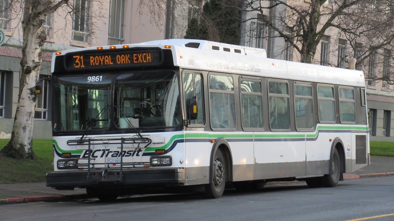 BC Transit 1998 New Flyer D40LF - 9861 - YouTube
