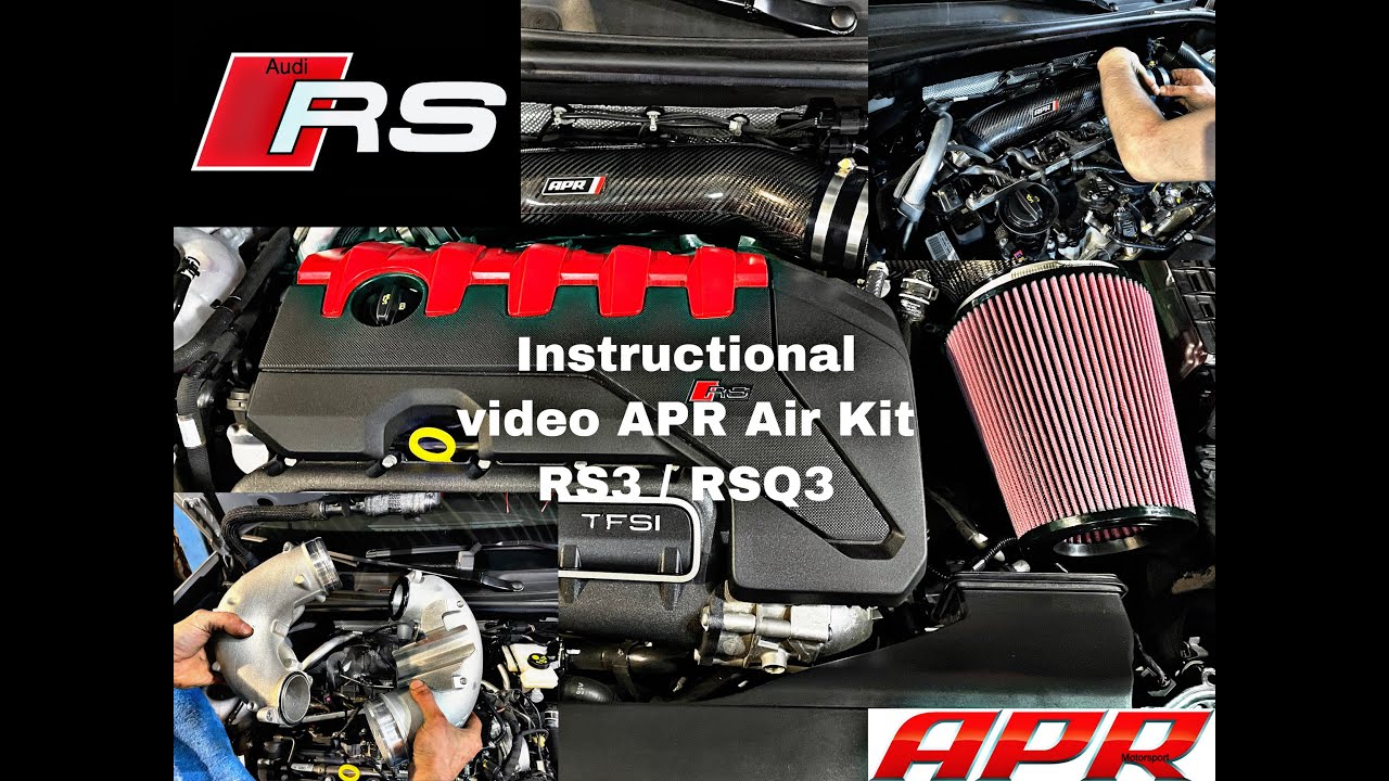 Audi RS3 / RSQ3 Instructional video from the assembly APR Air Kit - YouTube