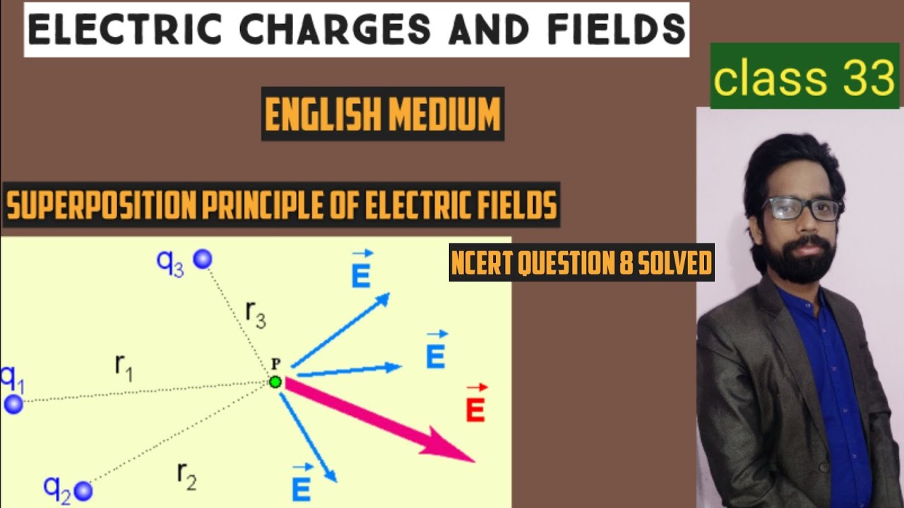 Electric charges and fields ll English ll class 33 ll superposition ...
