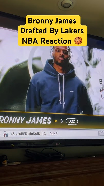 Bronny James Drafted By Lakers NBA Reaction 🏀 - YouTube