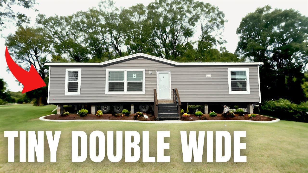 Tiny Double Wide w/ LOTS of Charm - Mobile Home Tour - YouTube