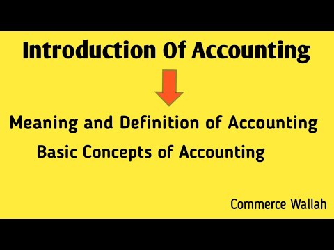 Class 11 Accounts | Definition of Accounting | Basic Accounting ...