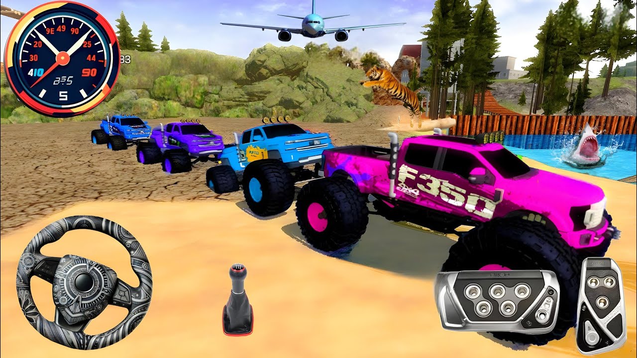Motor 3D Gaming - Police Monster Truck Impossible Driver #4-Car Extreme ...