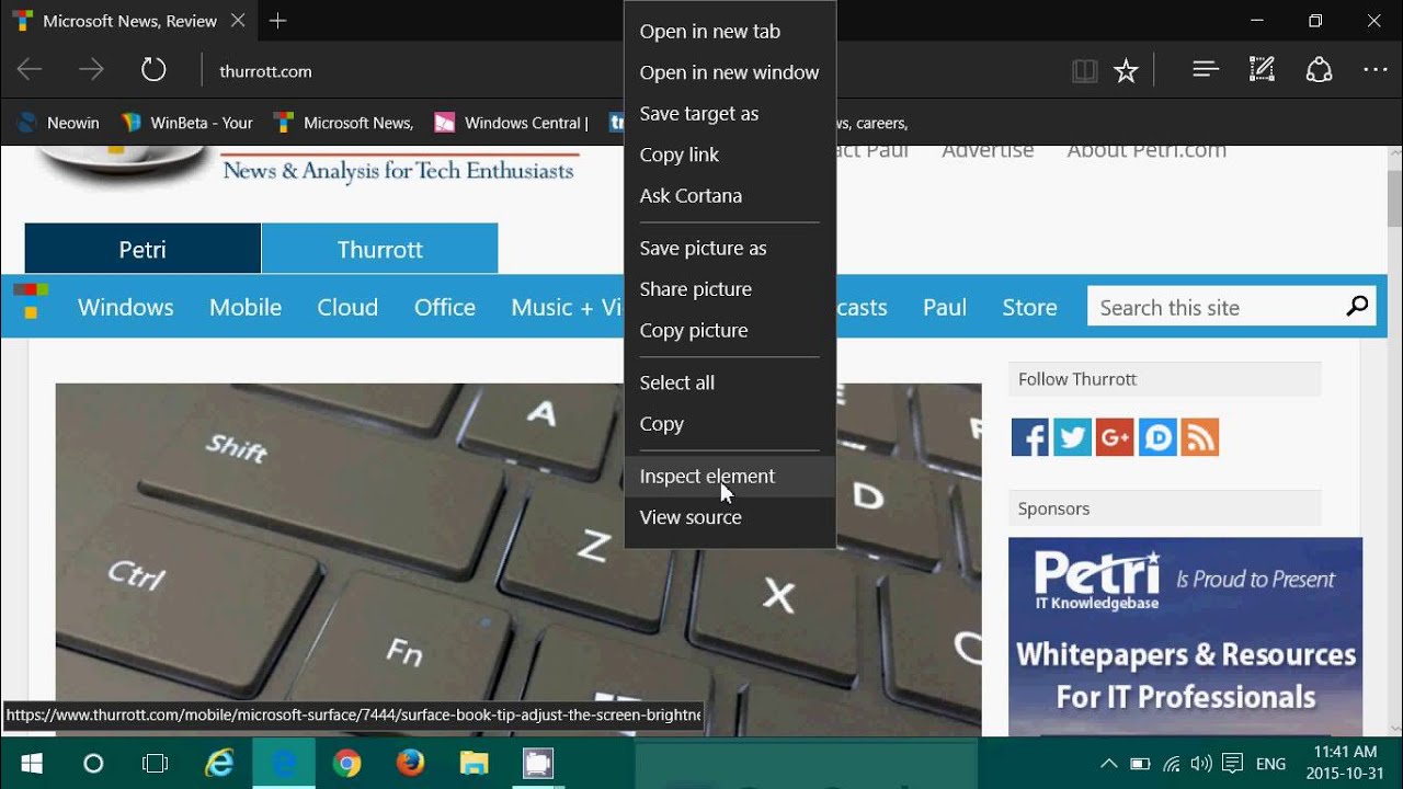 Windows 10 pro Insider preview Build 10576 observations and small ...