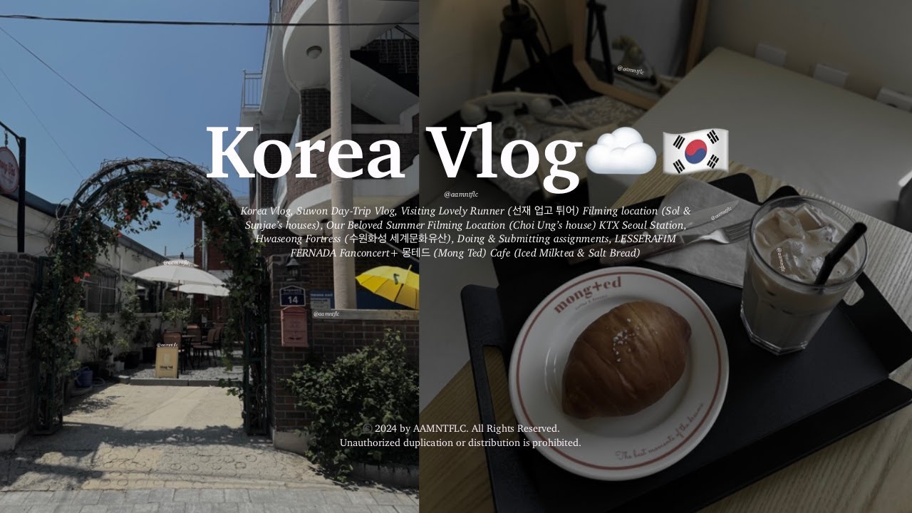 Korea Vlog☁️ | Day trip to Suwon | Visited LOVELY RUNNER filming ...