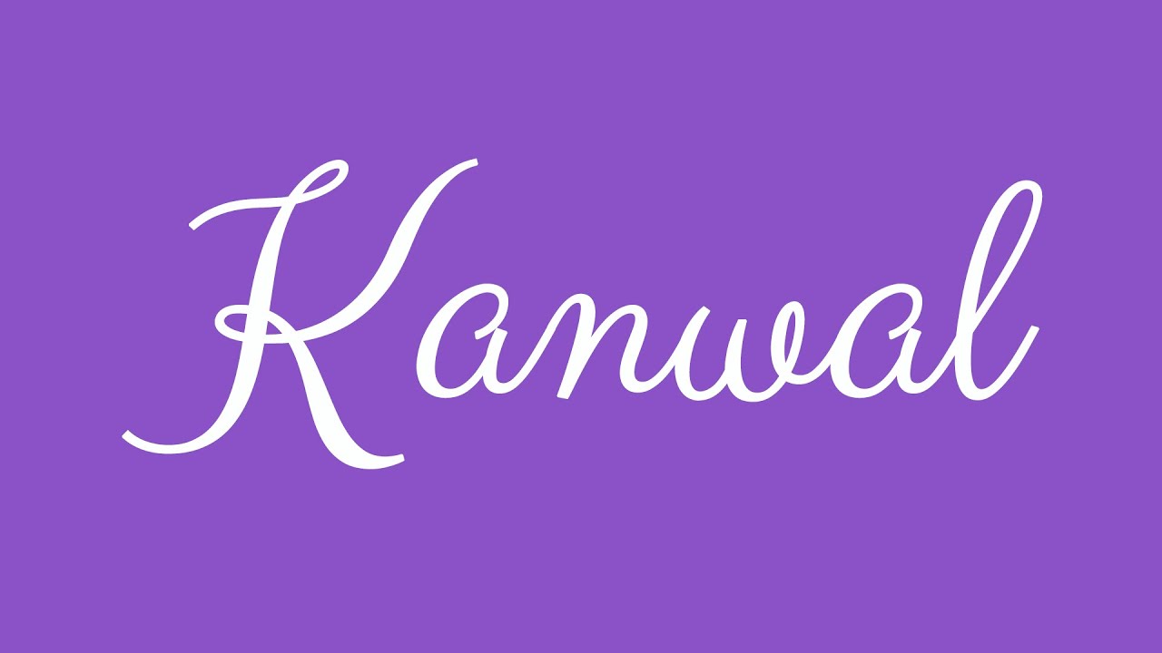 Learn how to Sign the Name Kanwal Stylishly in Cursive Writing - YouTube