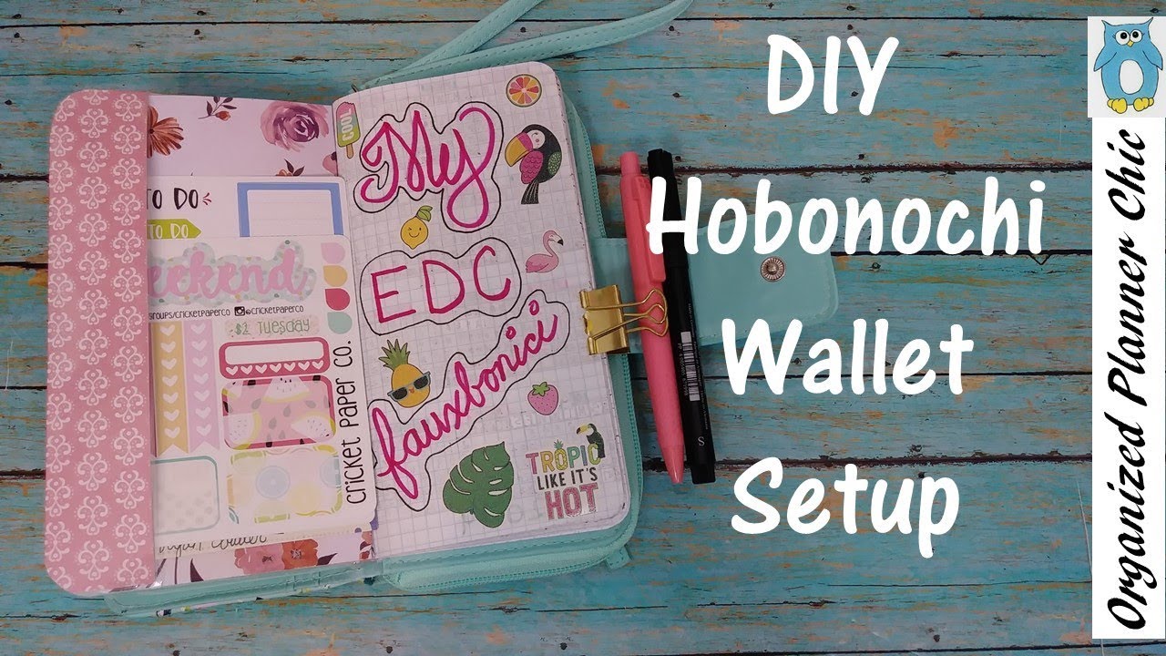 DIY Hobonichi Weeks Wallet Setup | Fauxbonichi Trial - YouTube